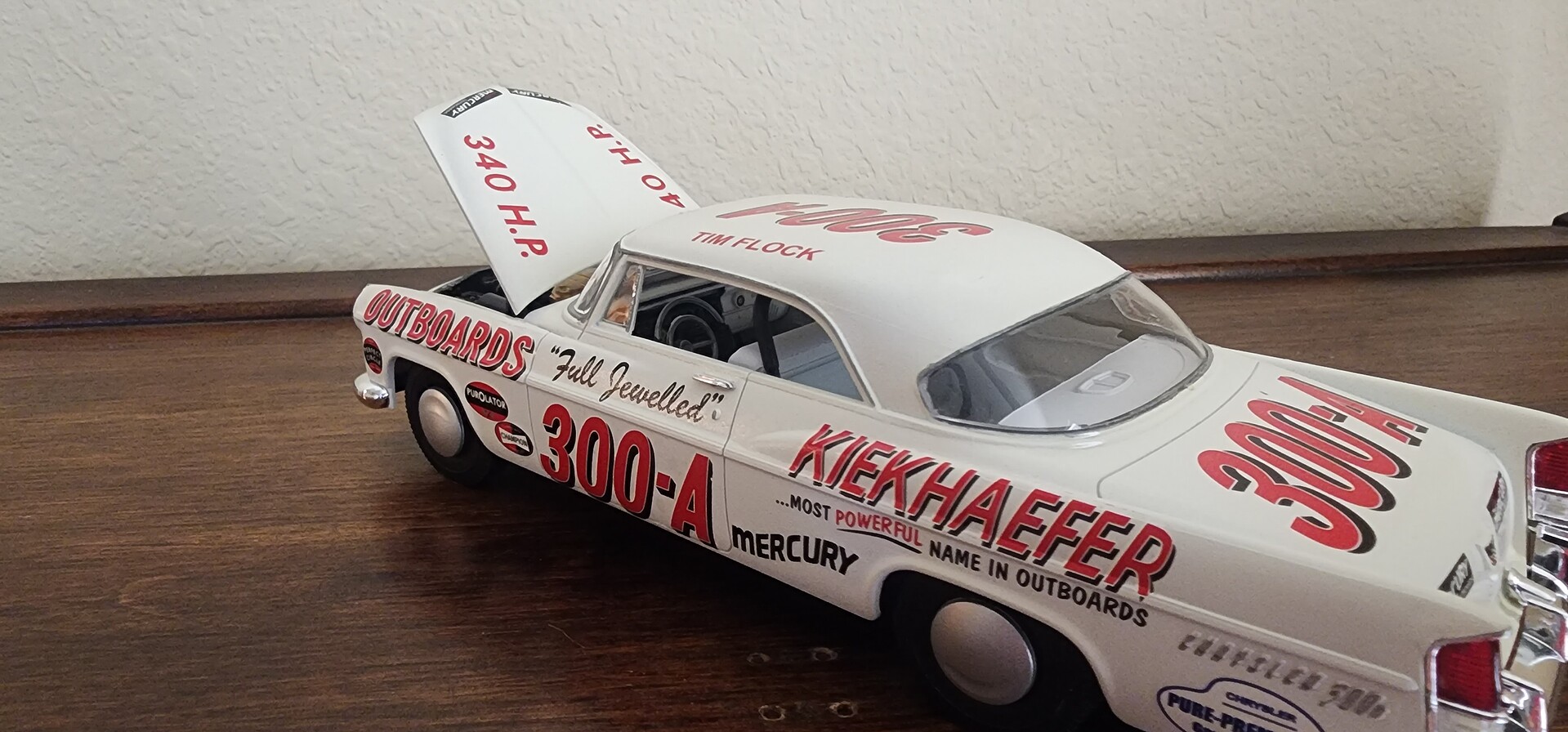 1956 Chrysler 300B Tim Flock -- Plastic Model Car Kit -- 1/25 Scale ...