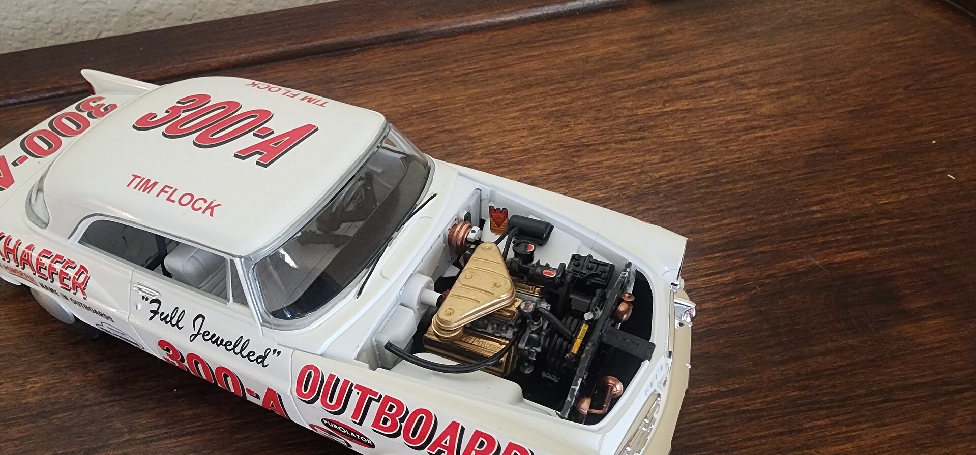 1956 Chrysler 300B Tim Flock -- Plastic Model Car Kit -- 1/25 Scale ...