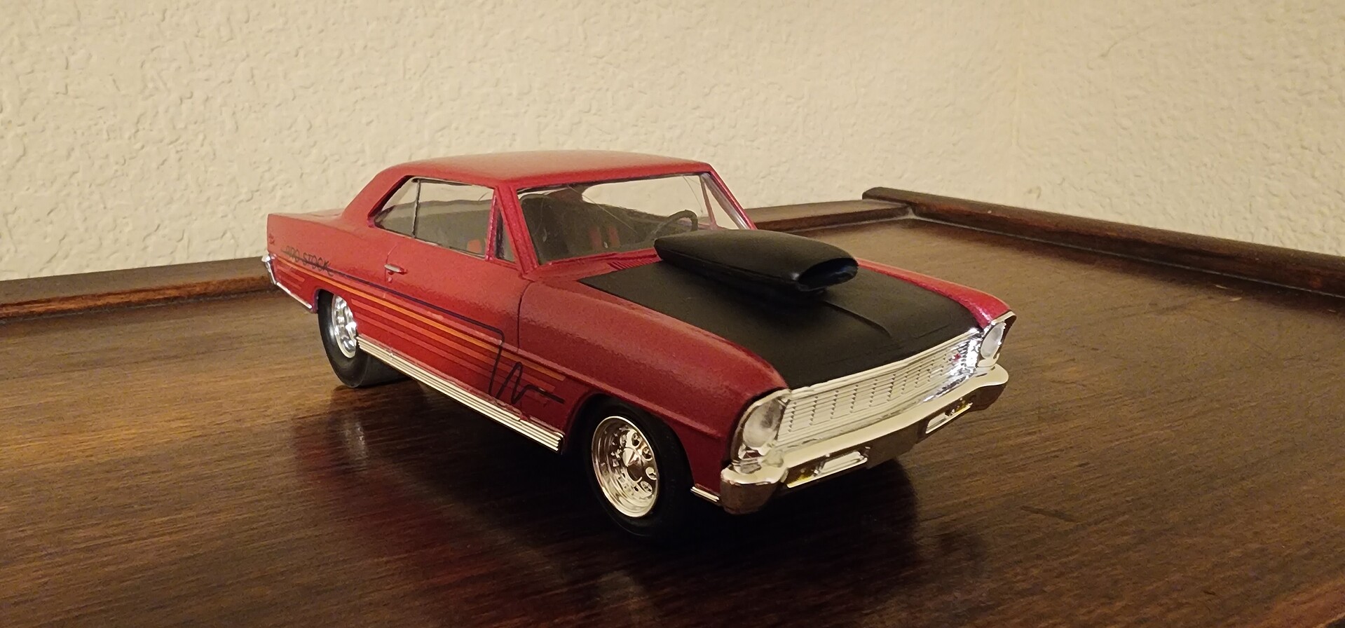 1966 Chevy Nova Pro Street -- Plastic Model Car Kit -- 1/25 Scale ...