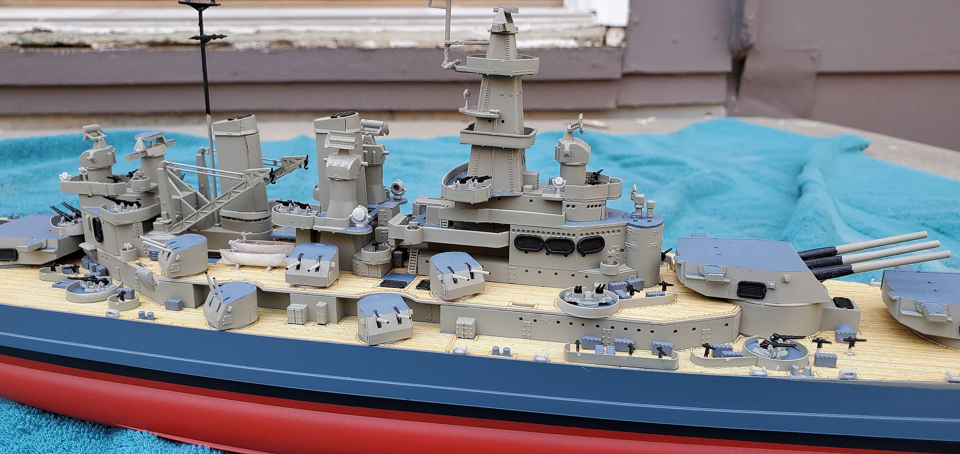 U.S.S. North Carolina BB-55 Battleship -- Plastic Model Military Ship ...