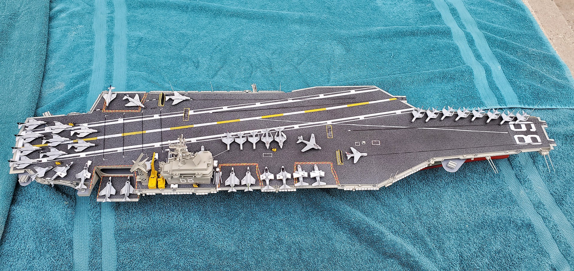 USS Nimitz CVN68 1975 Aircraft Carrier -- Plastic Model Military Ship ...