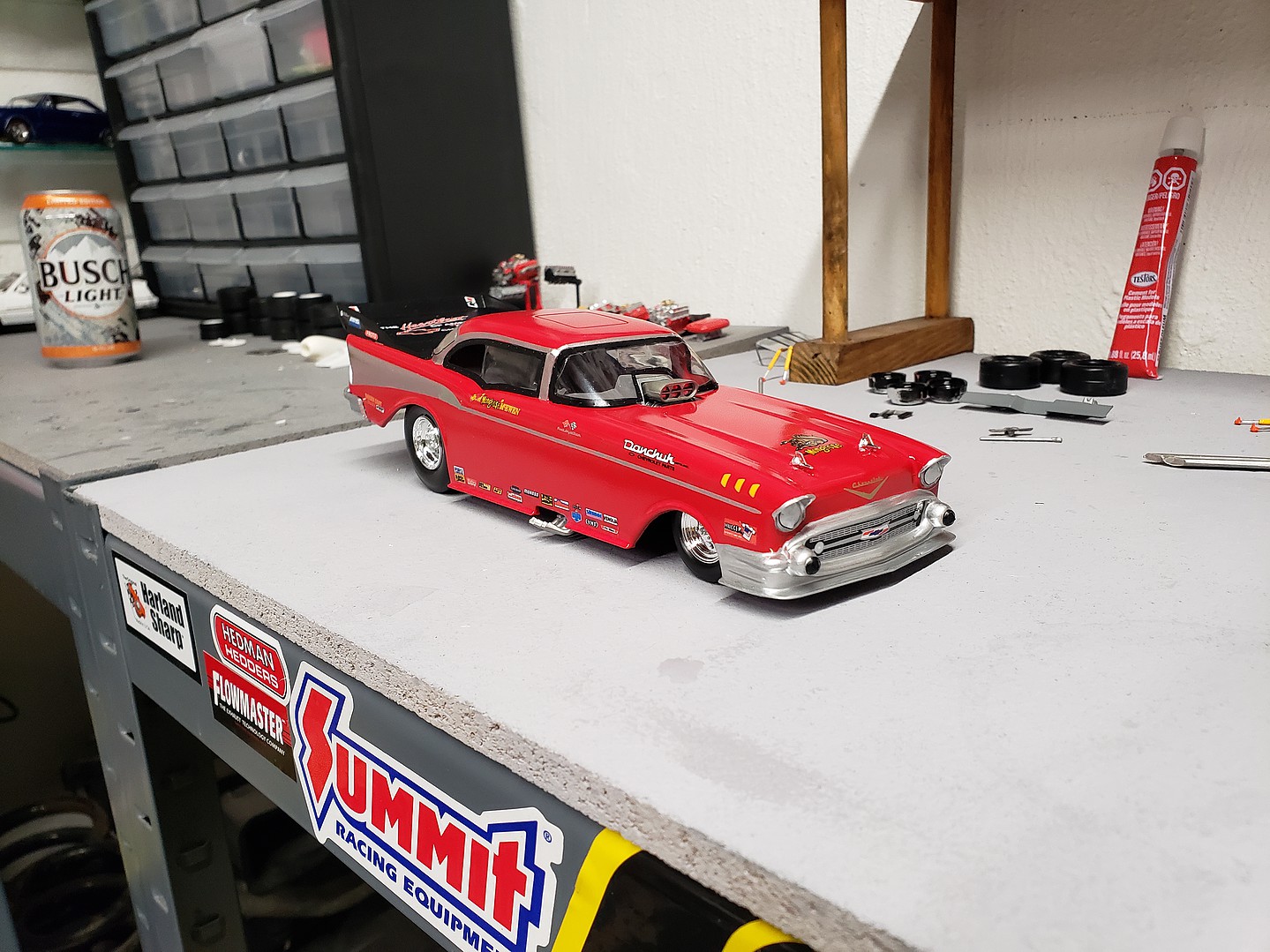 Tom ''Mongoose'' McEwen 1957 Chevy Funny Car -- Plastic Model Car Kit ...