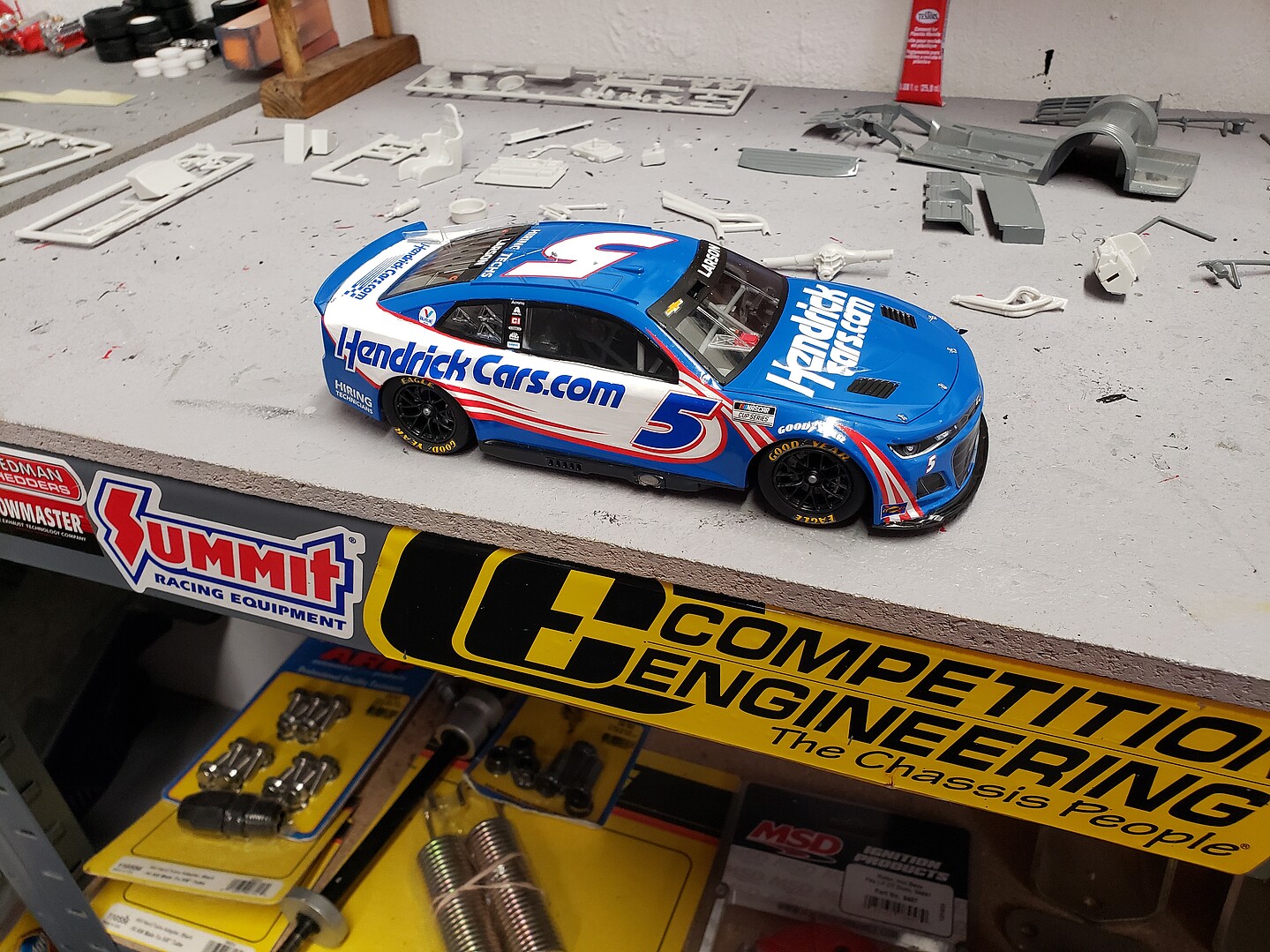 2022 Camaro Kyle Larson Patriotic Paint Scheme -- Plastic Model Car Kit ...
