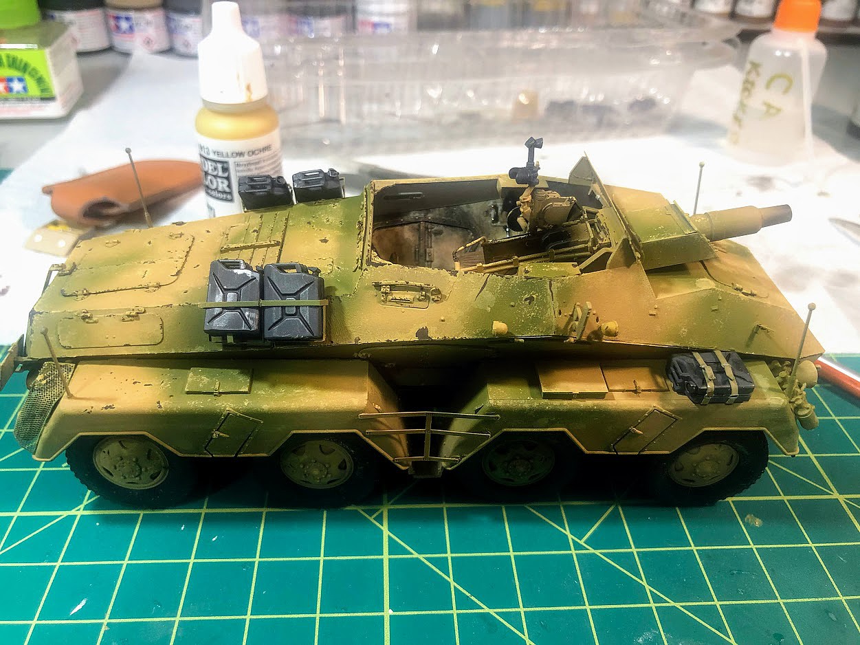 PzFuWg SdKfz 233 8-Rad with 7.5cm Gun -- Plastic Model Military Vehicle ...