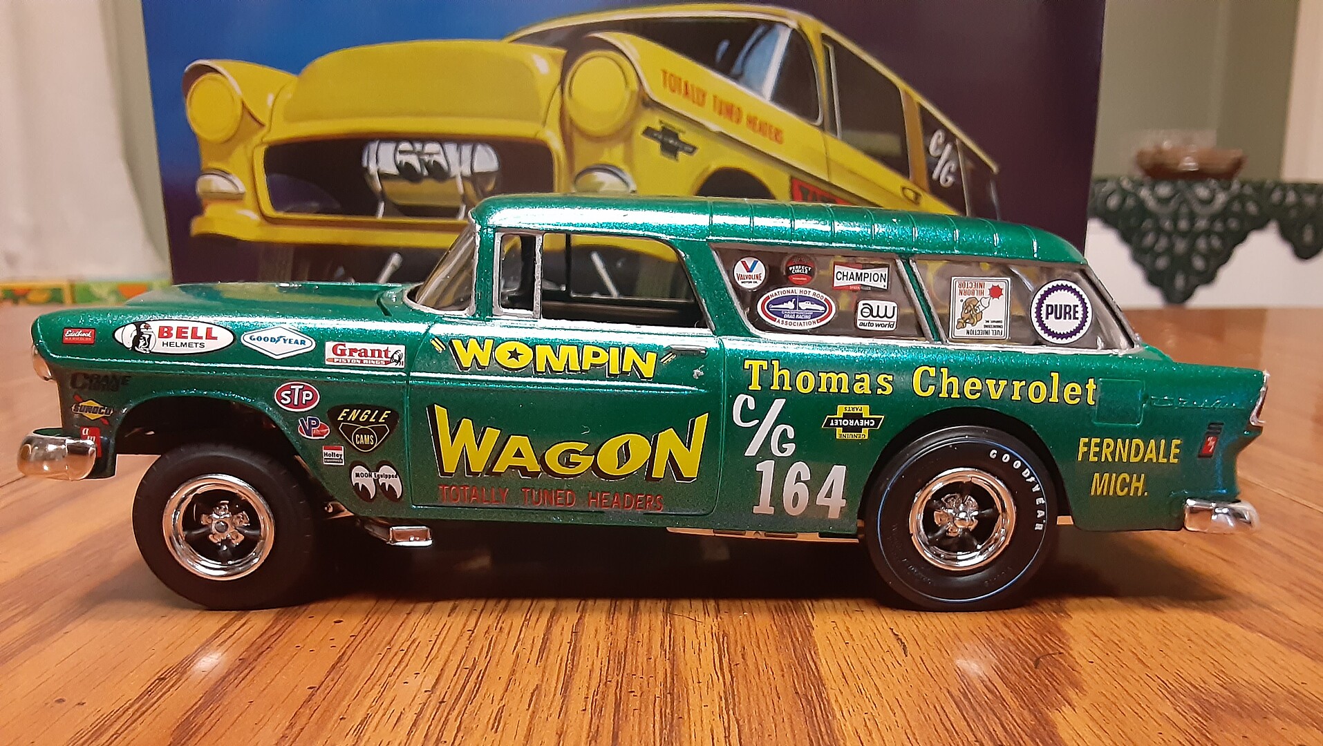 1955 Chevy Nomad Custom Station Wagon -- Plastic Model Car Kit -- 1/25 ...