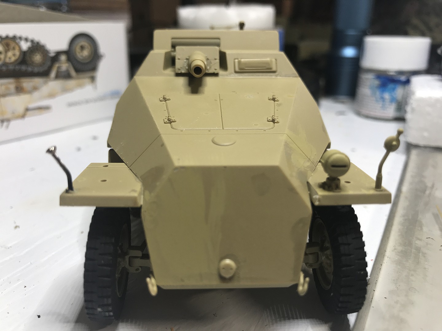 German Sd.Kfz. 251/9 Kanonenwagen -- Plastic Model Military Vehicle Kit ...