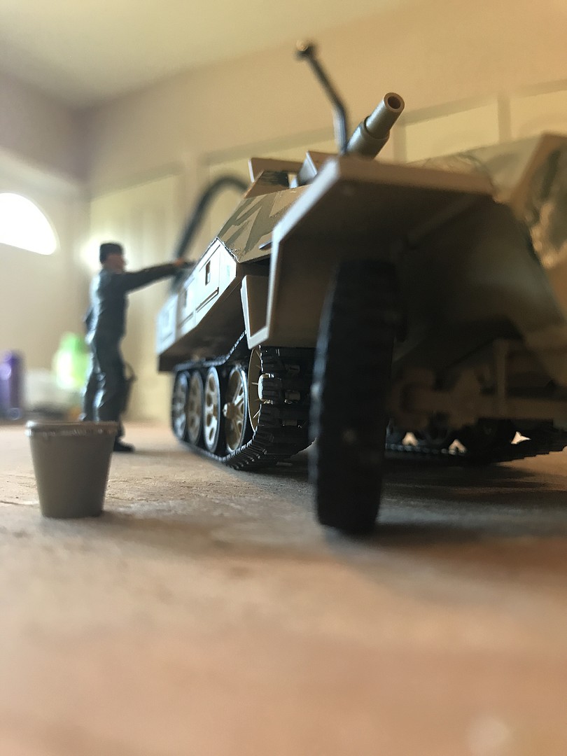 German Sd.Kfz. 251/9 Kanonenwagen -- Plastic Model Military Vehicle Kit ...