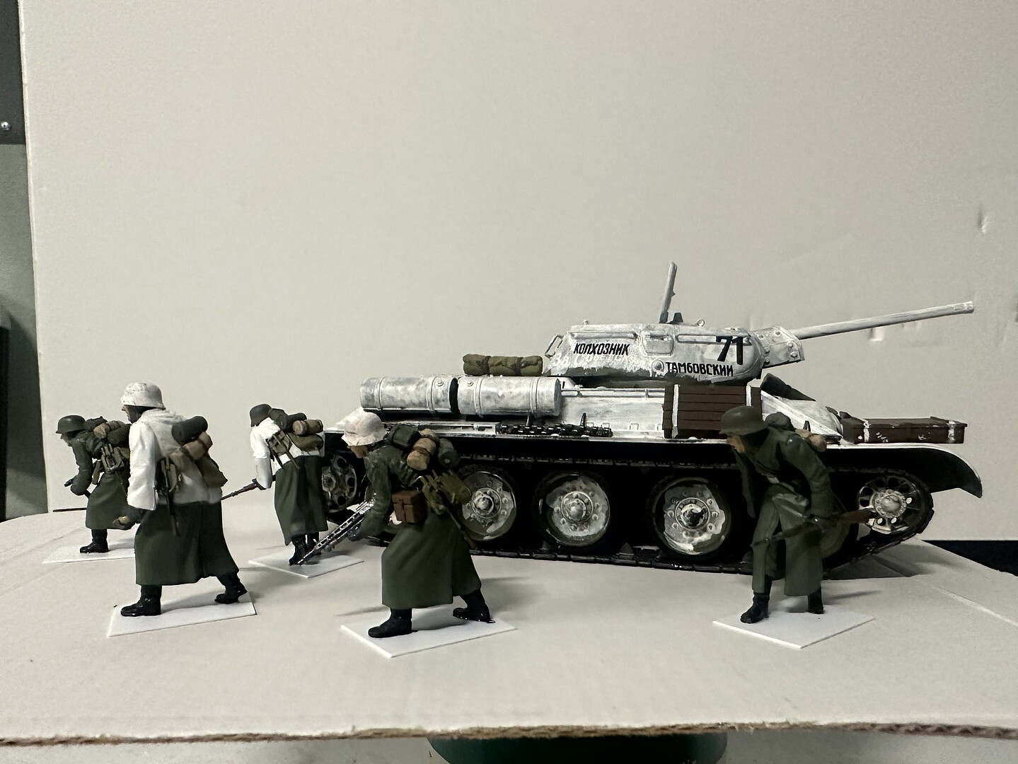 German Assault Infantry w/Winter Gear -- Plastic Model Military Figure ...