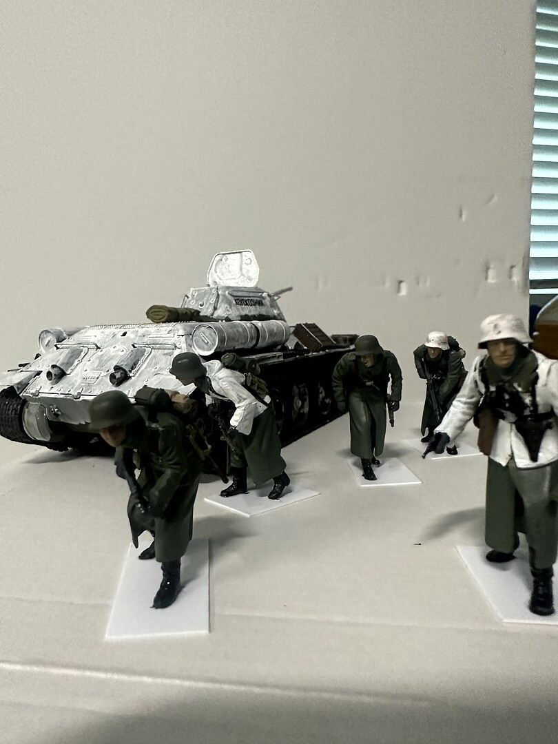 German Assault Infantry w/Winter Gear -- Plastic Model Military Figure ...