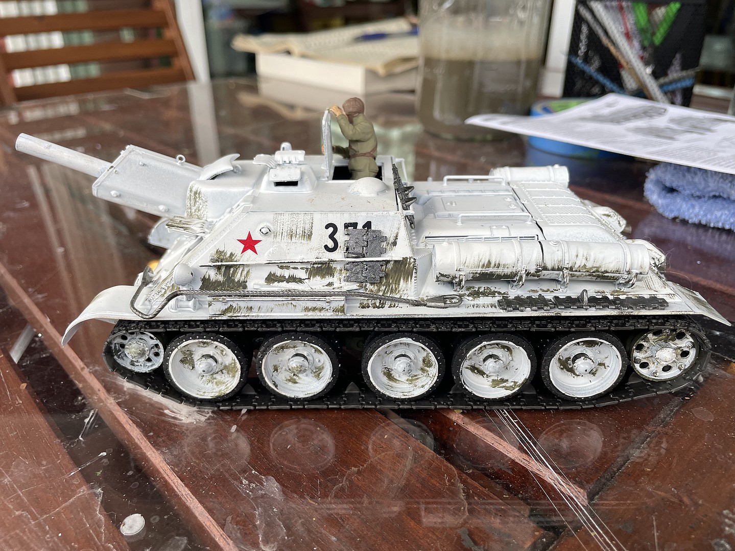 Russian SU122 -- Plastic Model Military Vehicle Kit -- 1/35 Scale ...