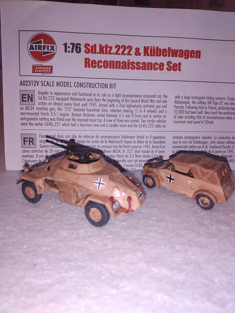 Gallery Pictures Airfix Pkw.K1 Type 82/Sd.Kfz.222 German Recon 2-Pk ...