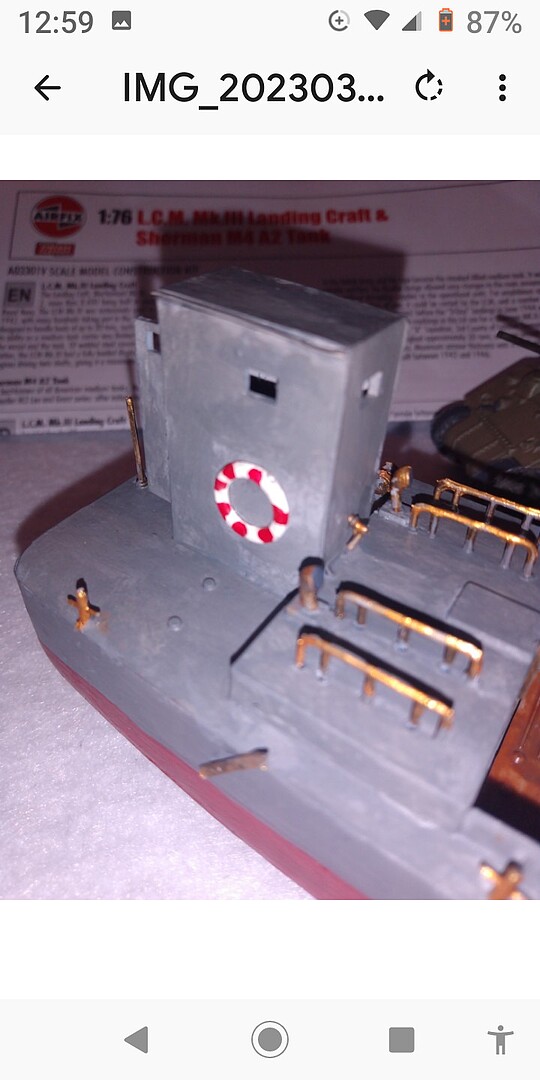 Landing Craft Mechanized/Sherman Tank -- Plastic Model Military Vehicle ...