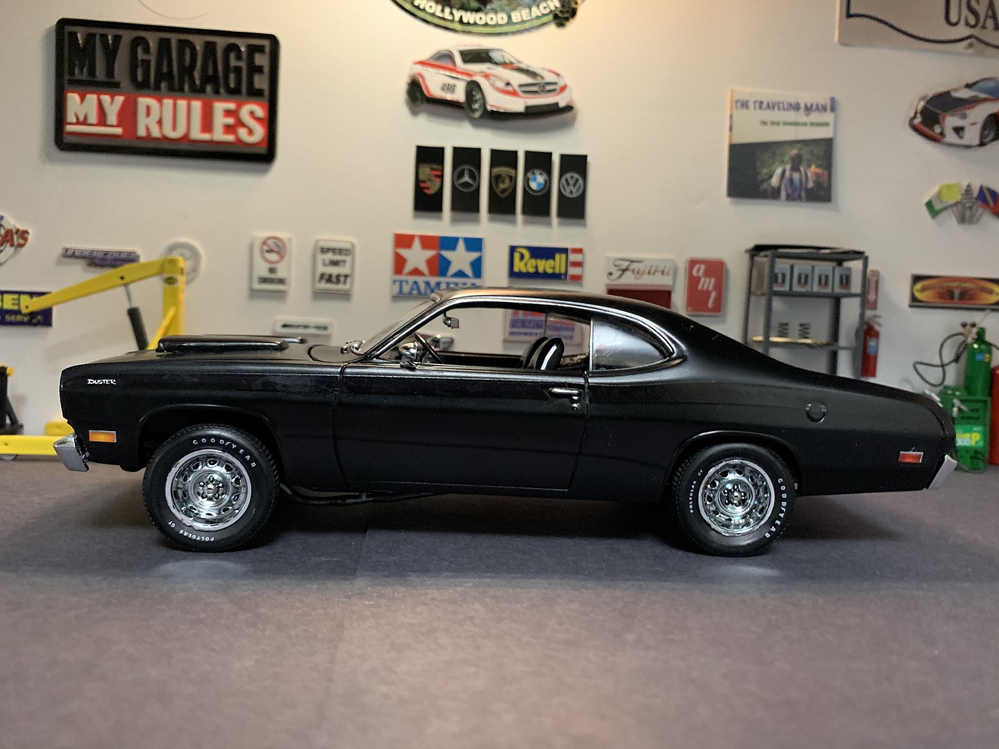 Gallery Pictures AMT 1971 Plymouth Duster 340 Plastic Model Car Kit 1/ ...