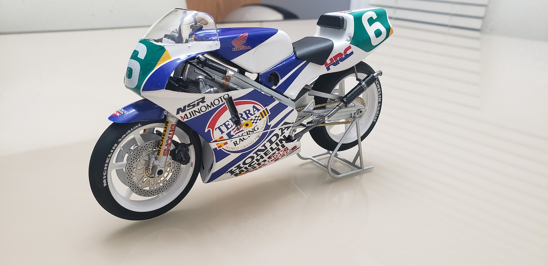 Gallery Pictures Tamiya Ajinomoto Honda NSR250 1990 Bike Plastic Model ...
