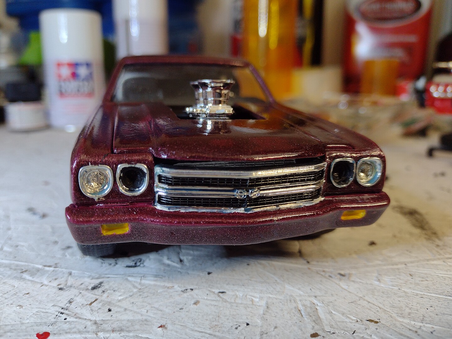 1970 Chevy Chevelle 22 2T -- Plastic Model Car Kit -- 1/25 Scale ...