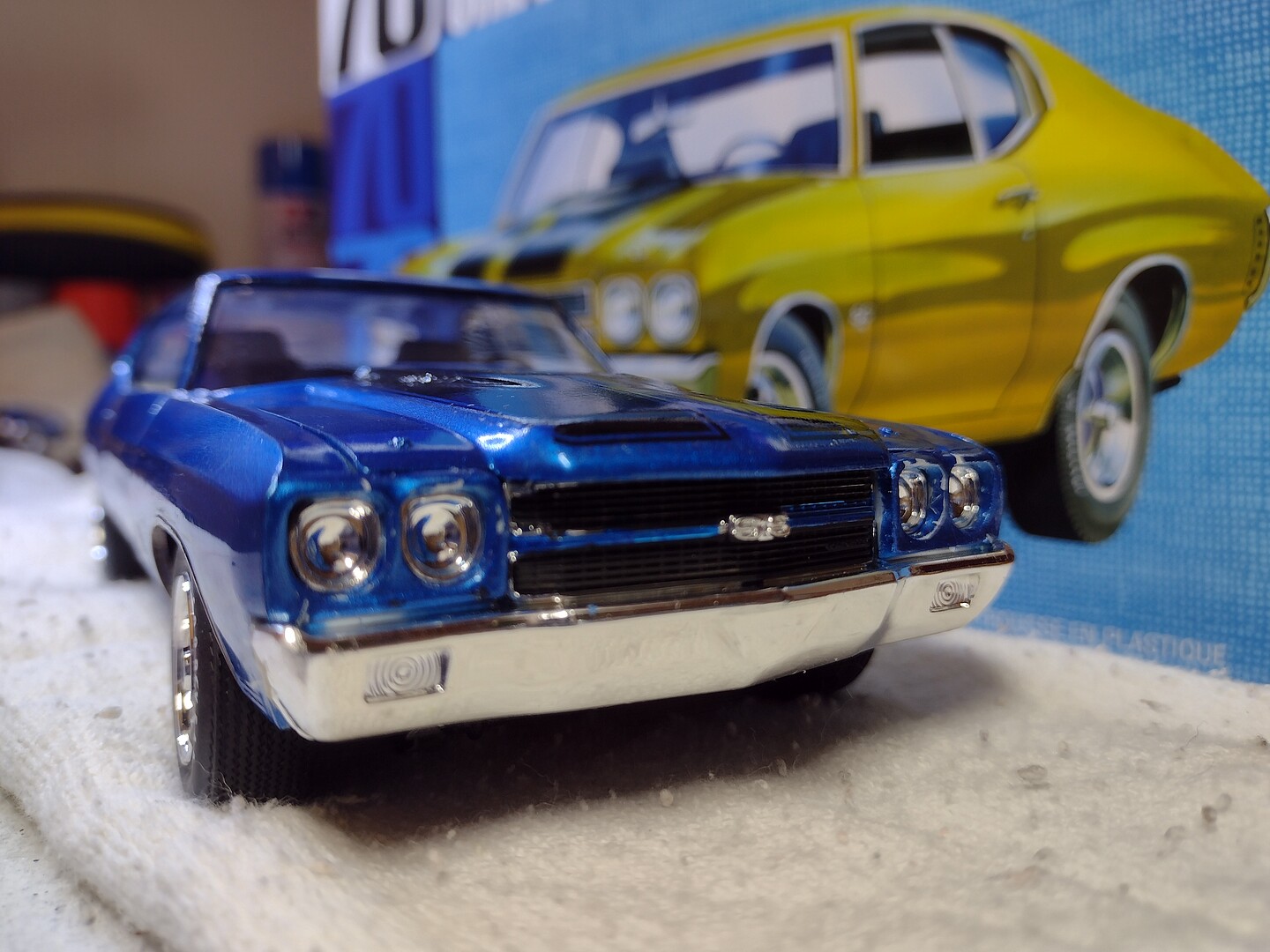 1970 Chevy Chevelle 22 2T -- Plastic Model Car Kit -- 1/25 Scale ...