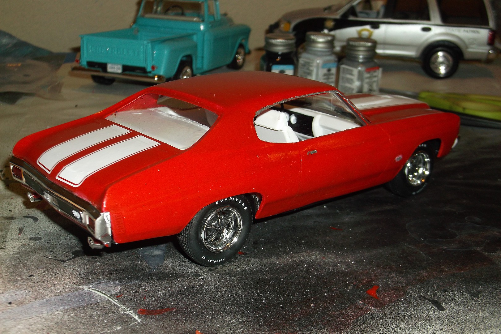 1970 Chevy Chevelle 22 2T -- Plastic Model Car Kit -- 1/25 Scale ...