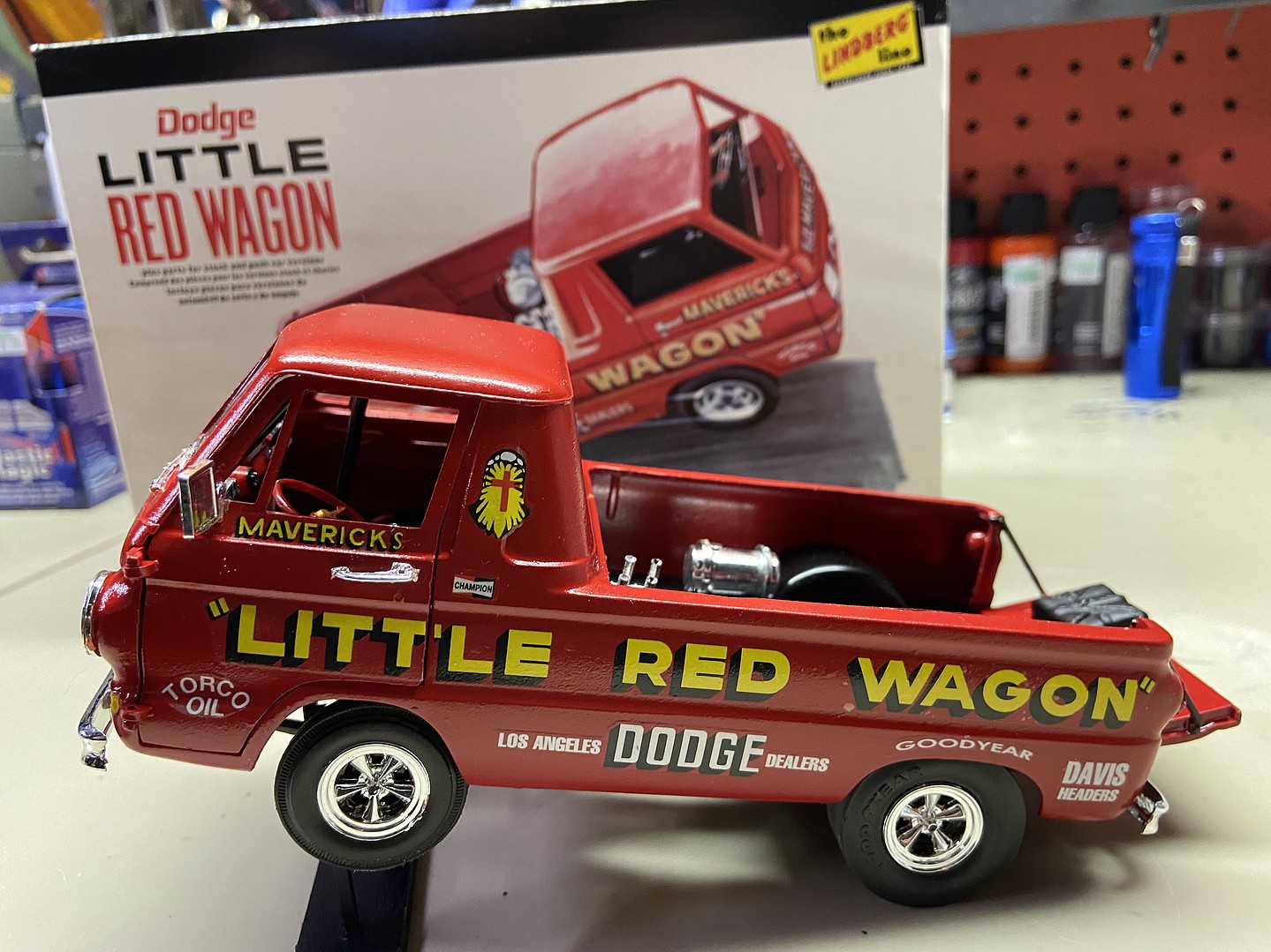 Little Red Wagon -- Plastic Model Truck Kit -- 1/25 Scale -- #hl115-12 ...
