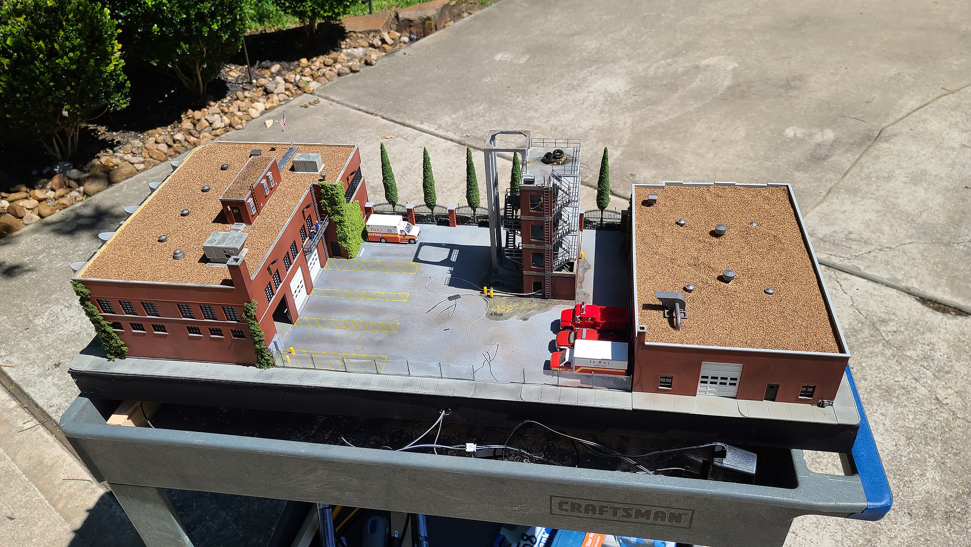 Fire Department Drill Tower Kit (4-1/8 x 3-7/16 x 7'') -- HO Scale ...