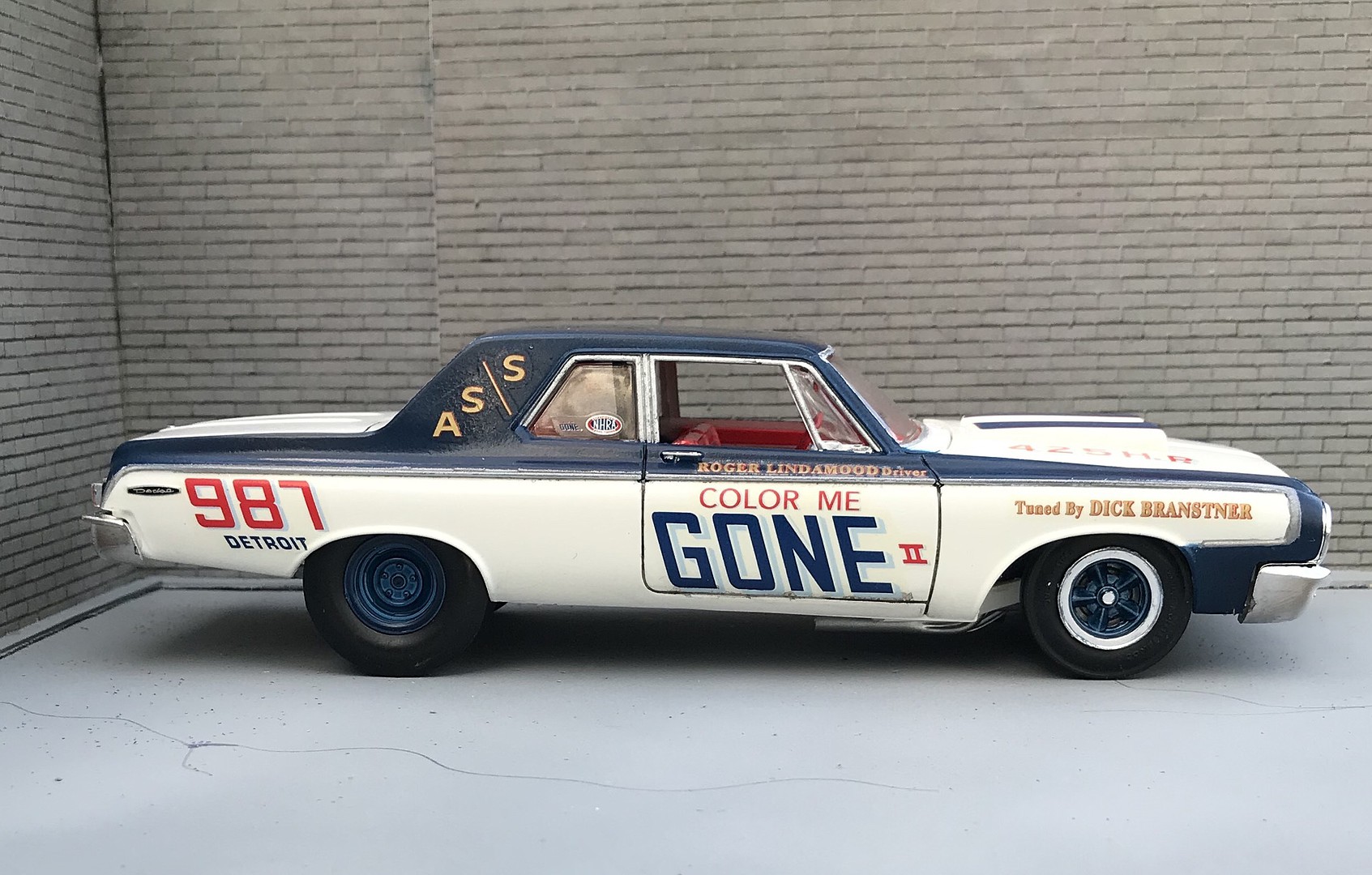 Color Me Gone 1964 Dodge 300 Superstock -- Plastic Model Car Kit -- 1/ ...