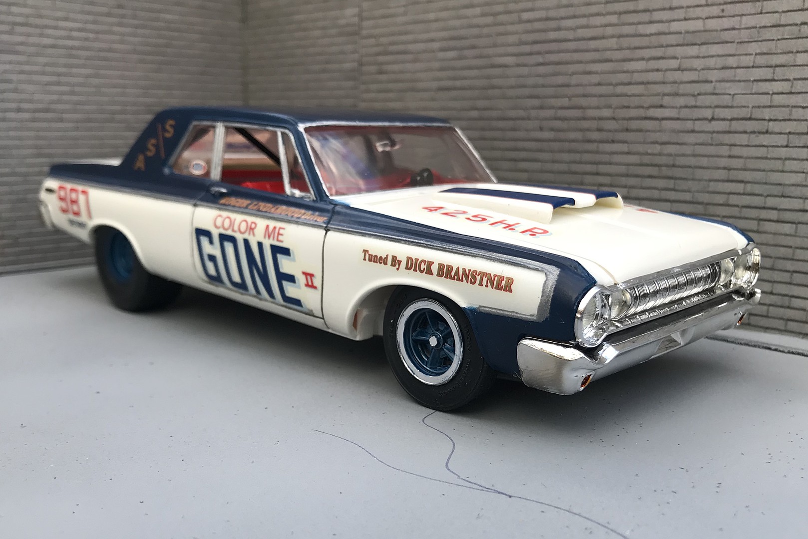 Color Me Gone 1964 Dodge 300 Superstock -- Plastic Model Car Kit -- 1/ ...