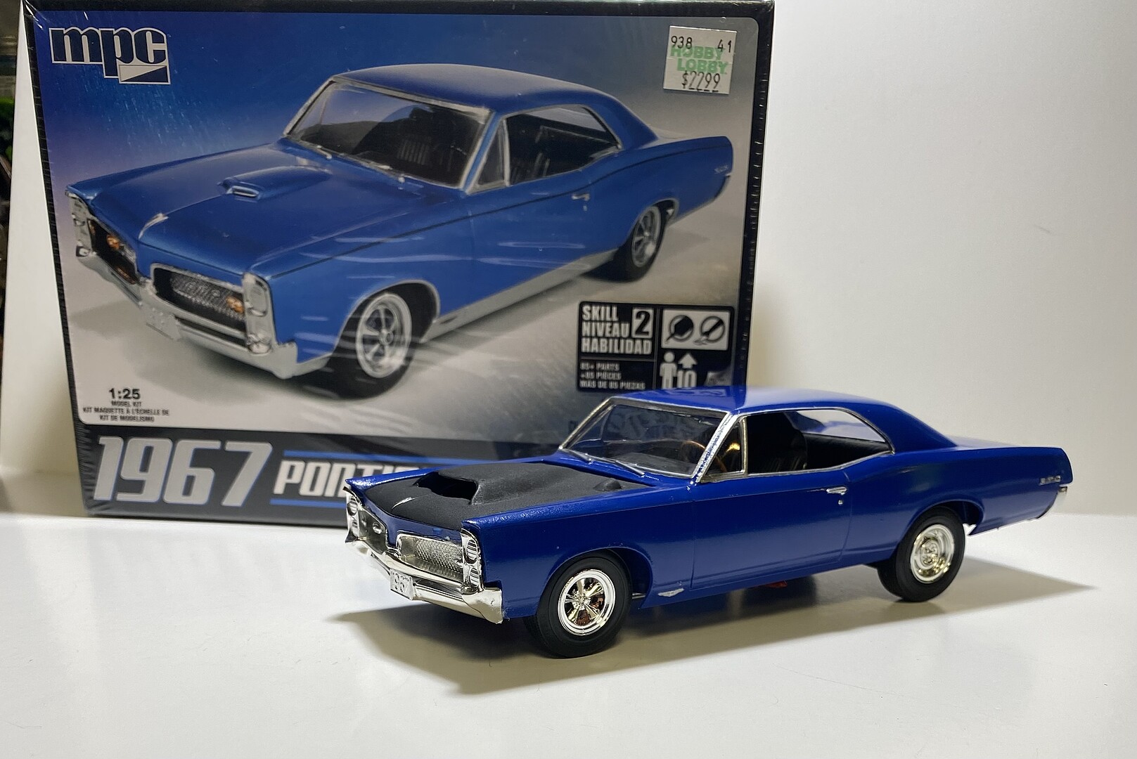 Gallery Pictures MPC 1967 Pontiac GTO Plastic Model Car Kit 1/25 Scale #710