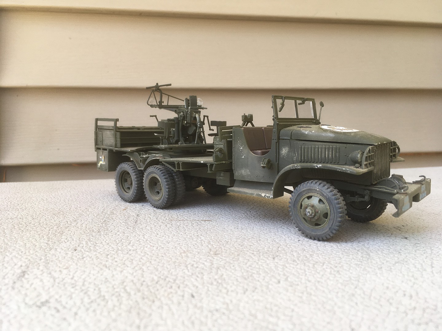 GMC Bofors 40mm Gun Cargo Truck -- Plastic Model Military Vehicle Kit ...