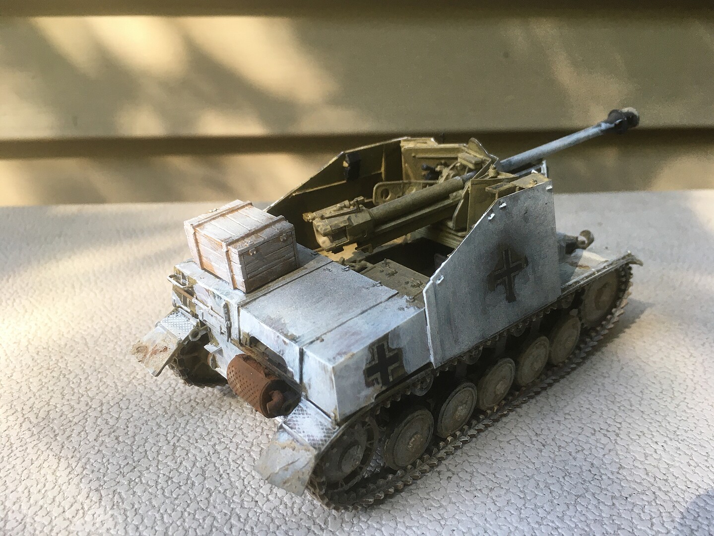 SdKfz 131 Marder II Tank with 7.5cm Pak 40/2 Gun -- Plastic Model Tank ...