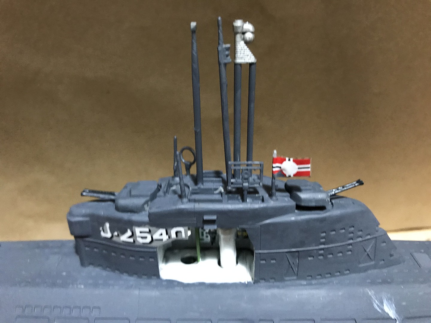 U-Boat Type XXI with Interior -- Plastic Model Military Ship Kit -- 1/ ...