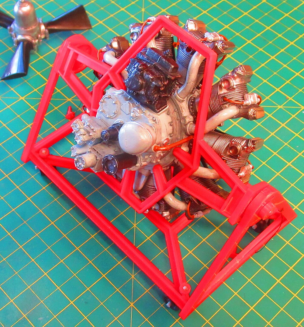 Wright Cyclone Radial Engine C9HE -- Plastic Model Engine Kit -- 1/12 ...