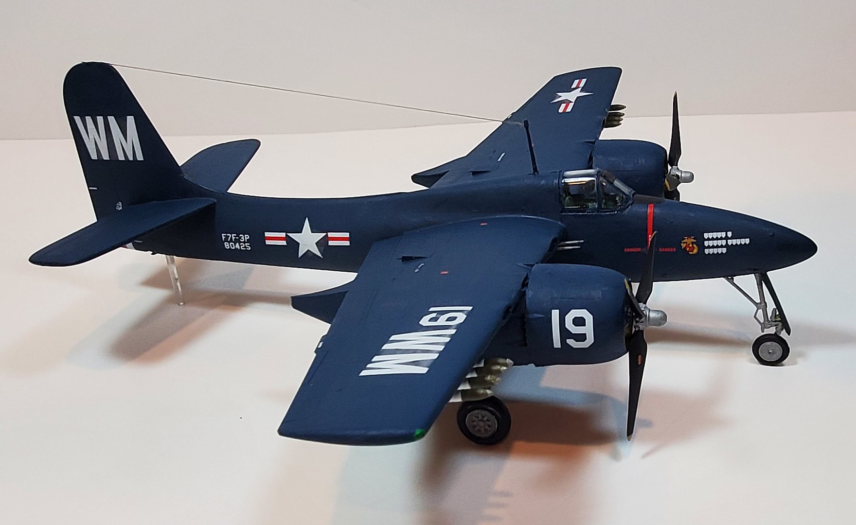 F7F-3 Tigercat -- Plastic Model Airplane Kit -- 1/48 Scale -- #2756s ...