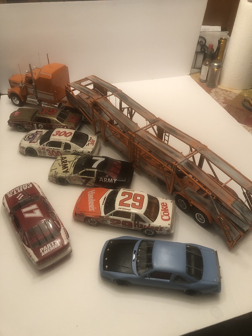 Auto Transport Trailer -- Plastic Model Trailer Kit -- 1/25 Scale ...