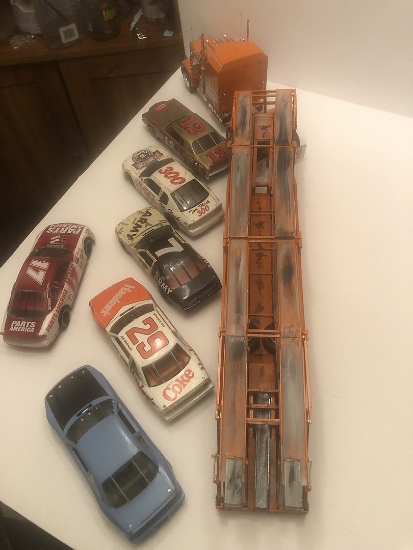 Auto Transport Trailer -- Plastic Model Trailer Kit -- 1/25 Scale ...