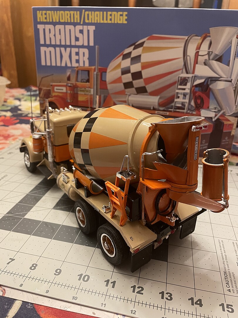 Kenworth/Challenge Transit Cement Mixer -- Plastic Model Truck Vehicle ...