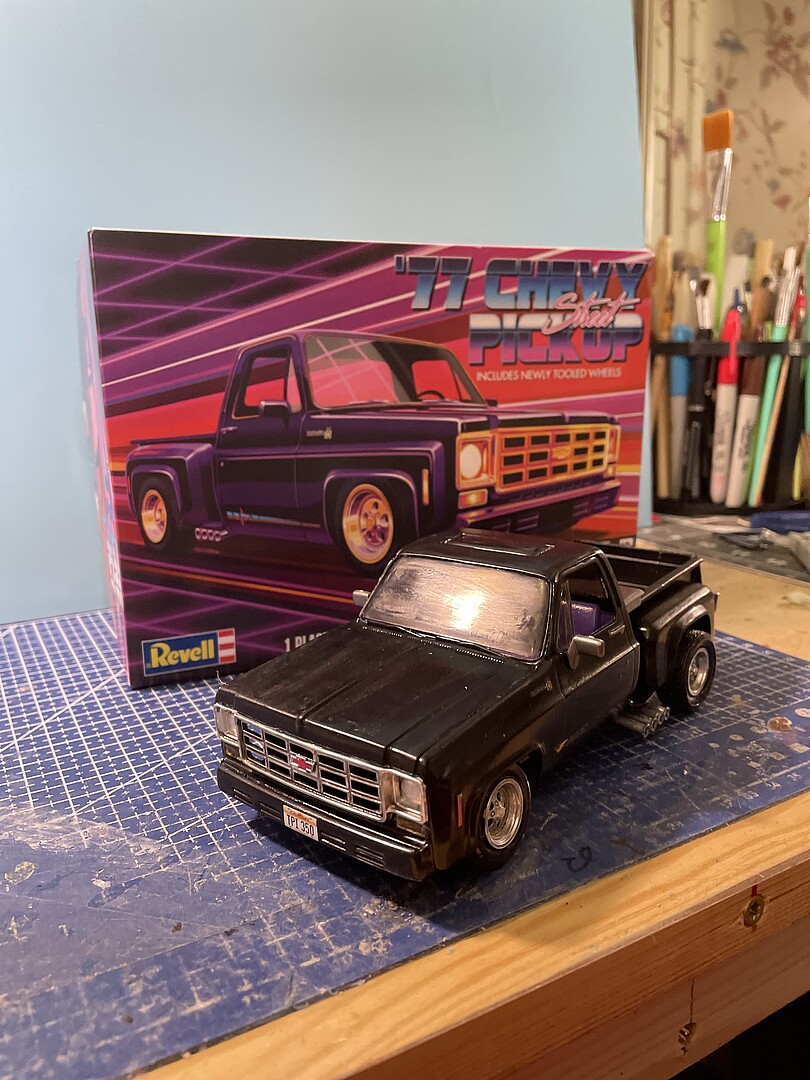 1977 Chevy Street Pickup Truck -- Plastic Model Truck Kit -- 1/25 Scale ...
