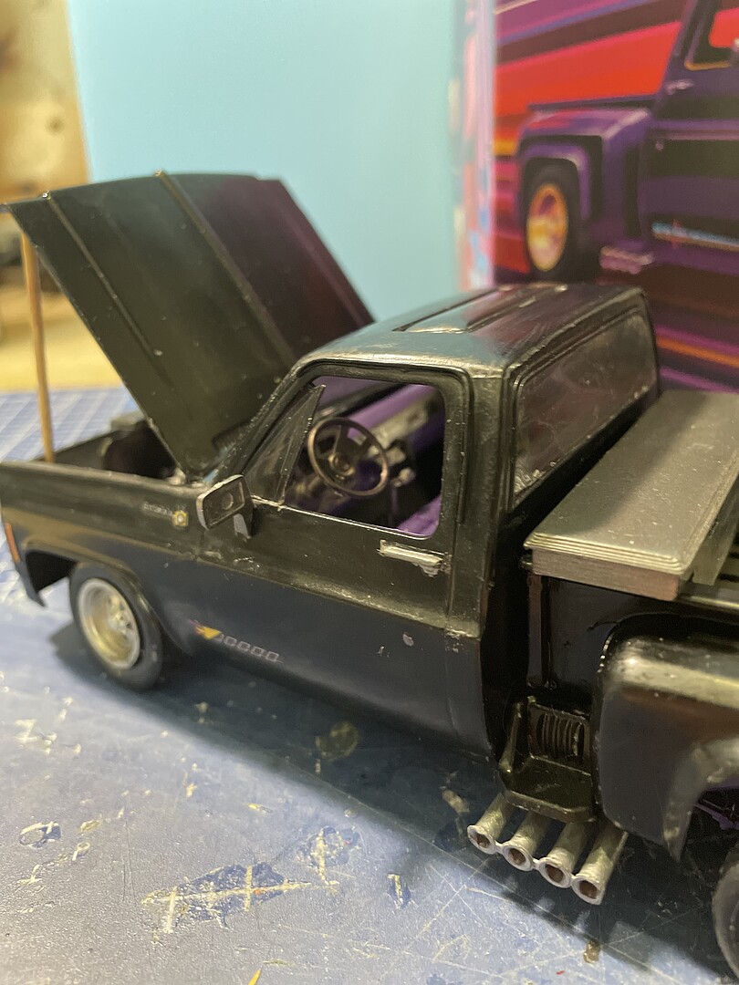 1977 Chevy Street Pickup Truck -- Plastic Model Truck Kit -- 1/25 Scale ...