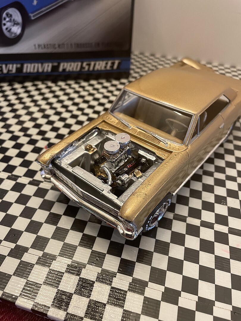1966 Chevy Nova Pro Street -- Plastic Model Car Kit -- 1/25 Scale ...
