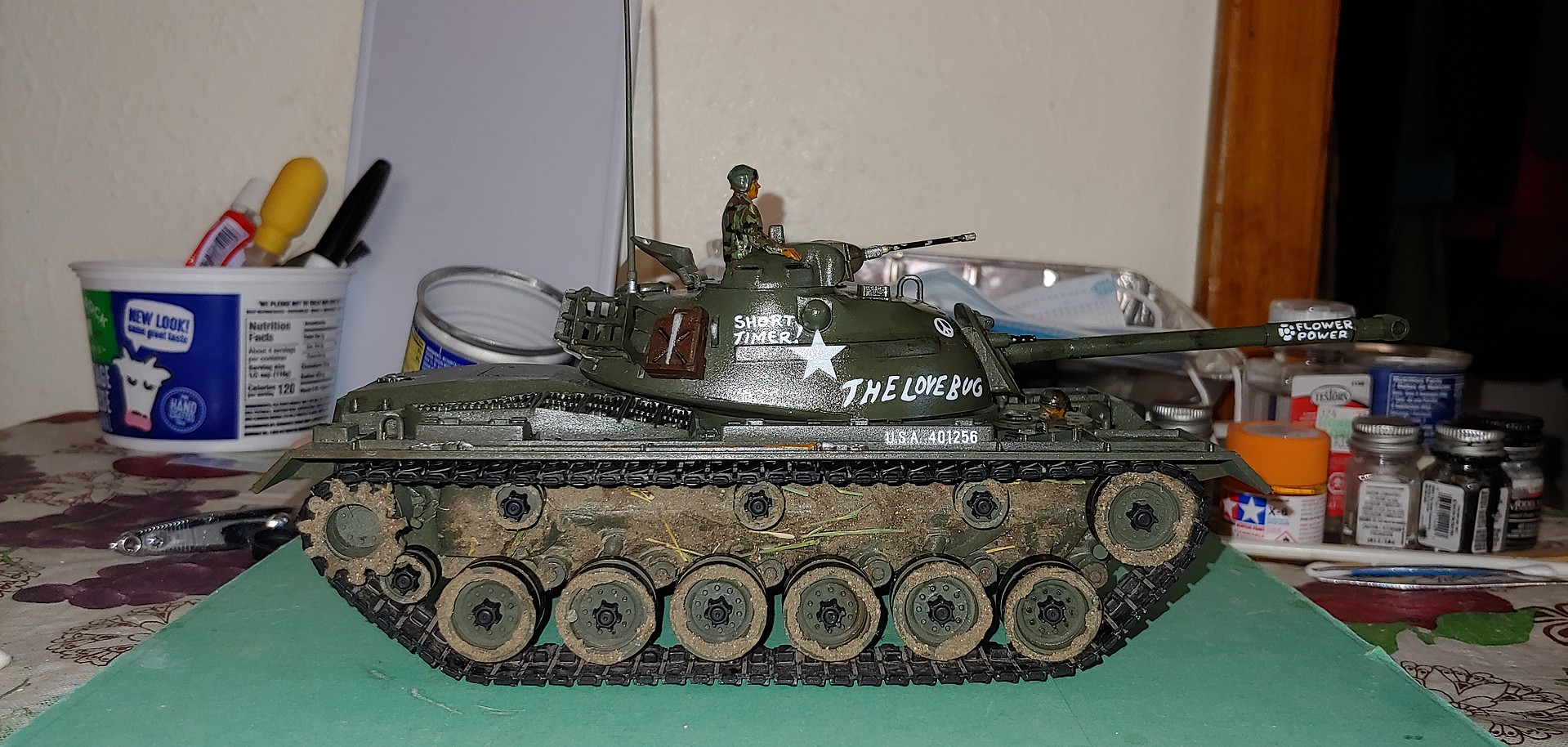 M-48 A-2 Patton Tank -- Plastic Model Tank Kit -- 1/35 Scale -- #857853 ...
