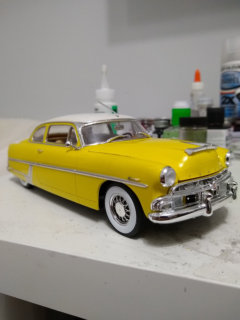 1954 Hudson Hornet Coupe -- Plastic Model Car Kit -- 1/25 Scale ...