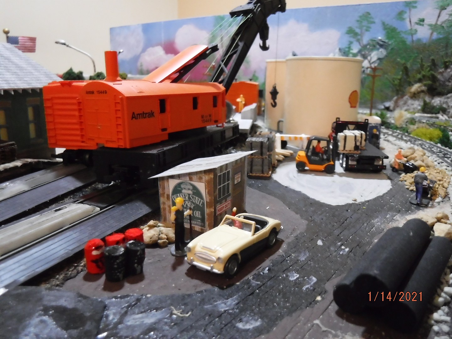 Still R 70-25 Forklift (Black, Orange) -- HO Scale Model Railroad ...