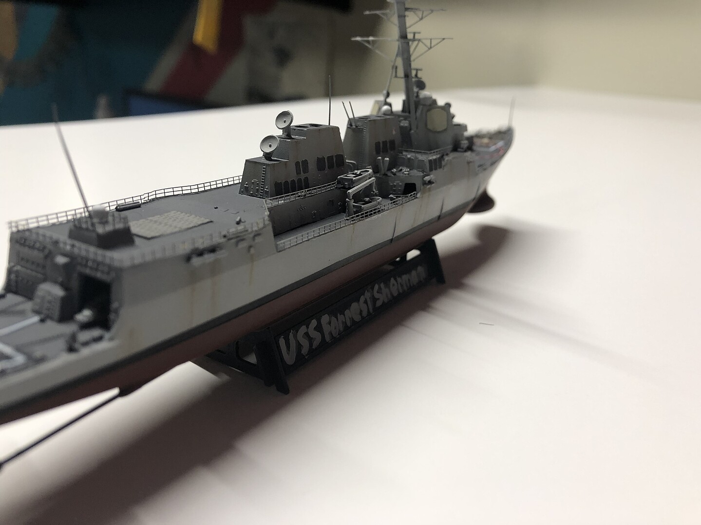 USS Forrest Sherman DDG-98-700 -- Plastic Model Military Ship Kit -- 1/ ...