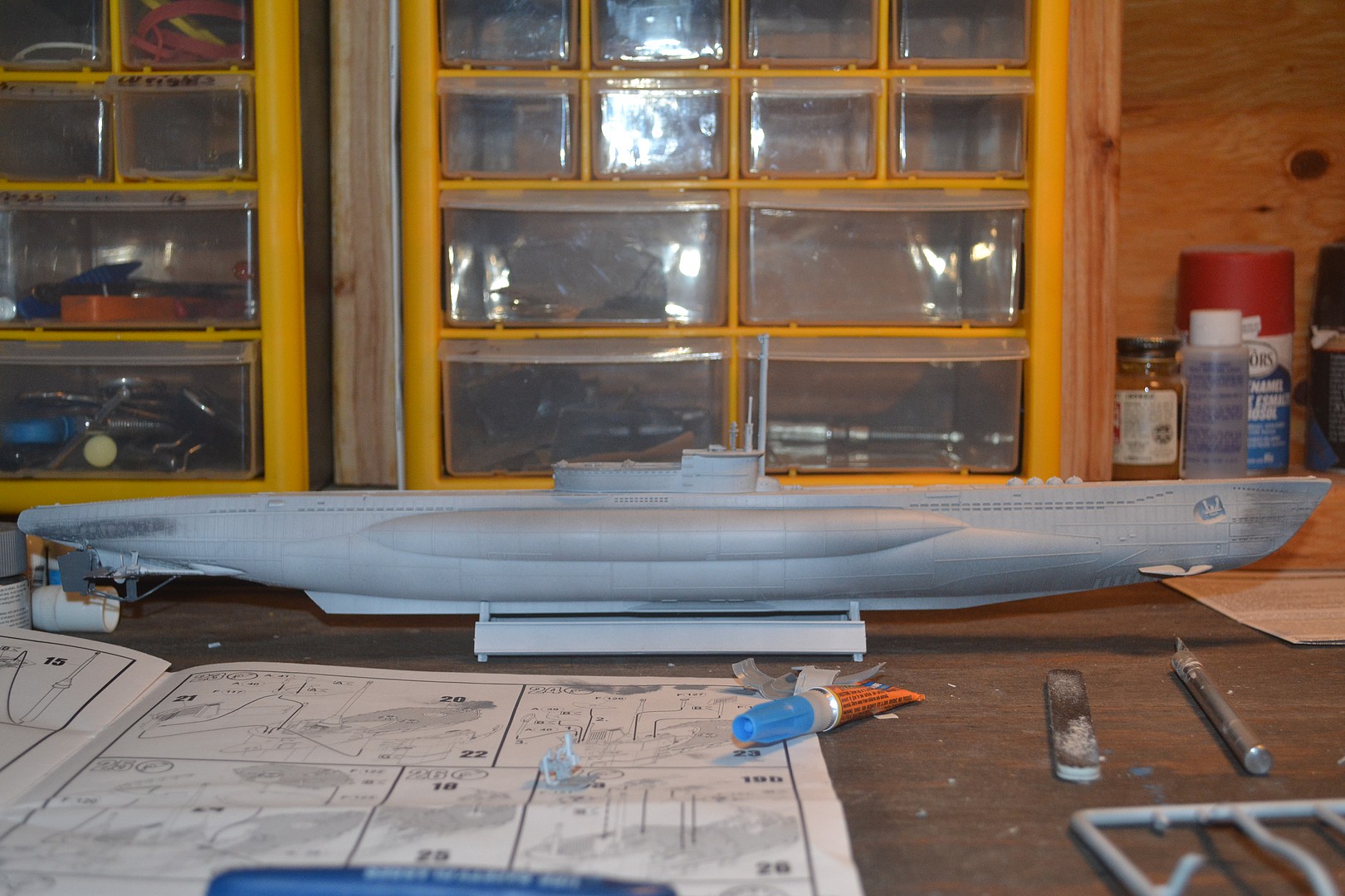 German U-Boat Type VIIC/41 Atlantic Version -- Plastic Model Military ...