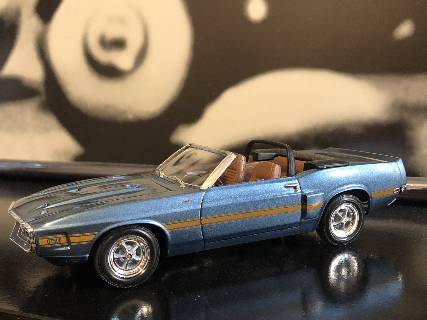 1969 Shelby GT500 Convertible -- Plastic Model Car Kit -- 1/25 Scale ...