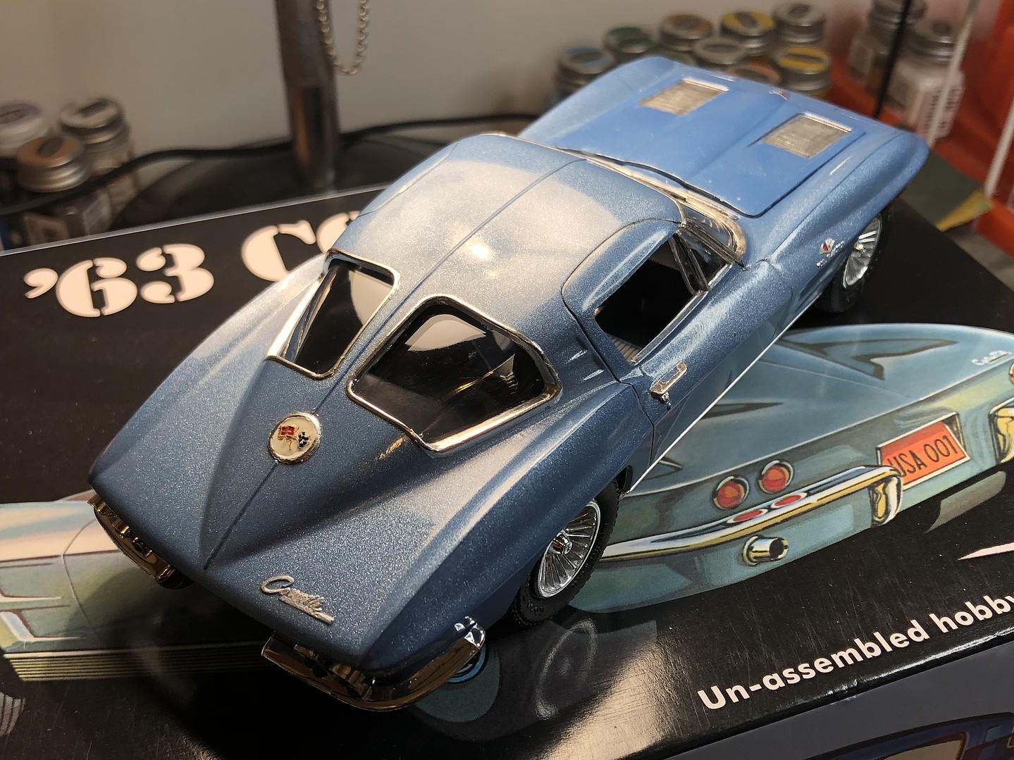 1963 CORVETTE -- Plastic Model Car Kit -- 1/25 Scale -- #861 pictures ...