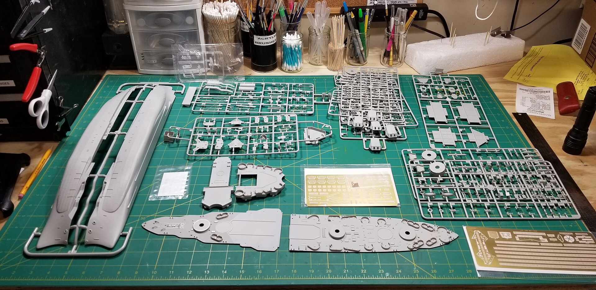 USS Texas BB-35 Battleship -- Plastic Model Military Ship Kit -- 1/350 ...