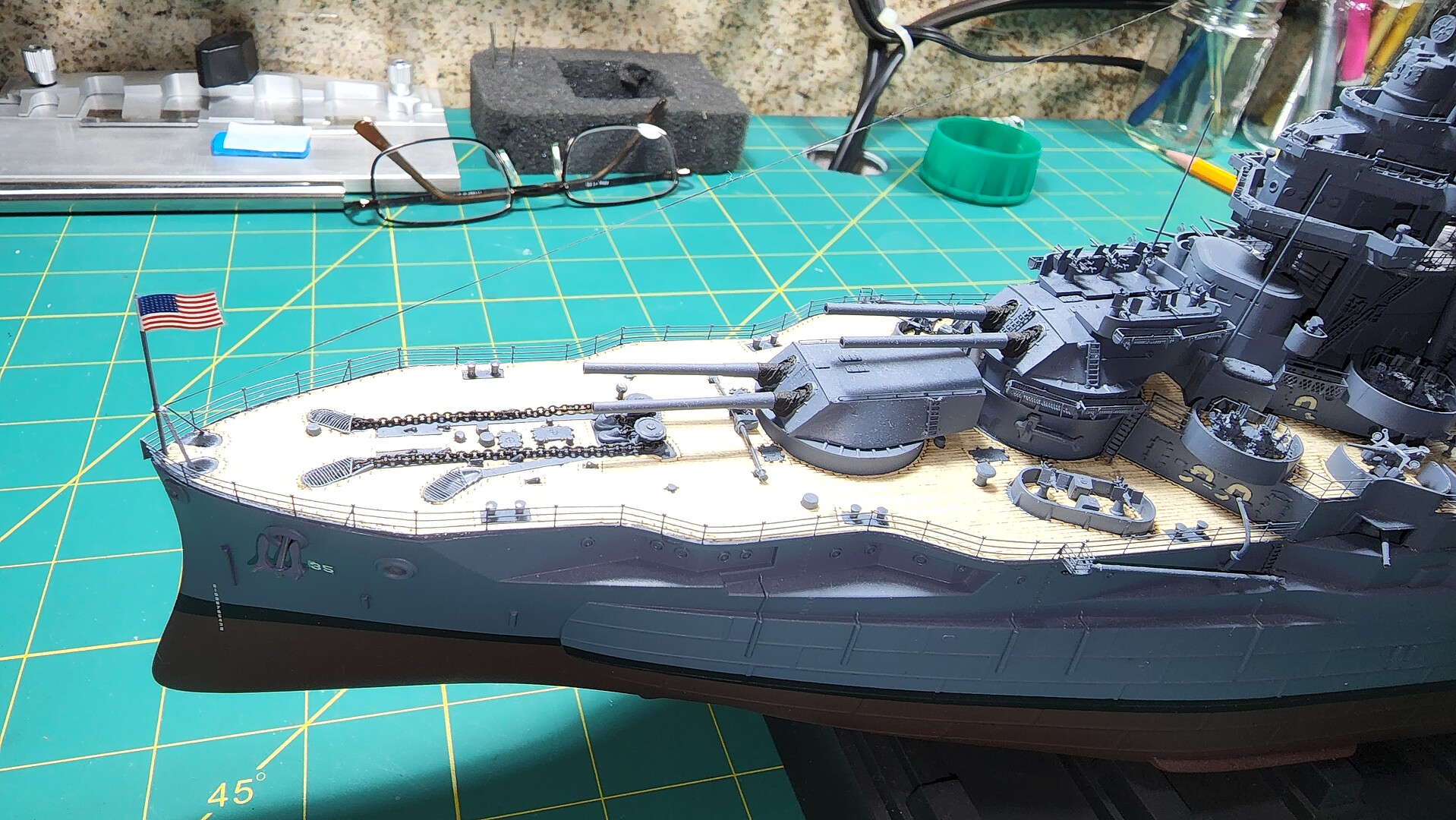 USS Texas BB-35 Battleship -- Plastic Model Military Ship Kit -- 1/350 ...