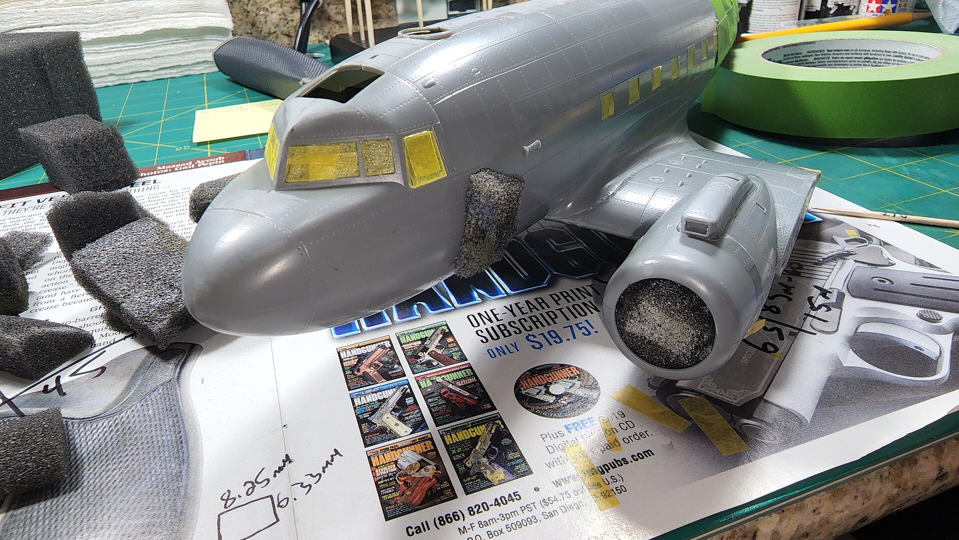 C-47A Skytrain Military Transport Aircraft -- Plastic Model Airplane ...