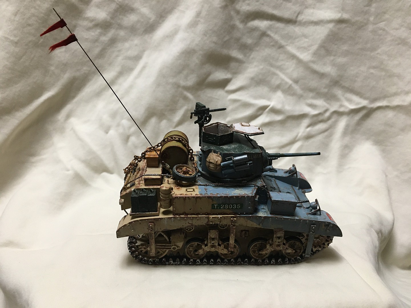 British M3 Stuart Honey Tank -- Plastic Model Military Vehicle Kit -- 1 ...