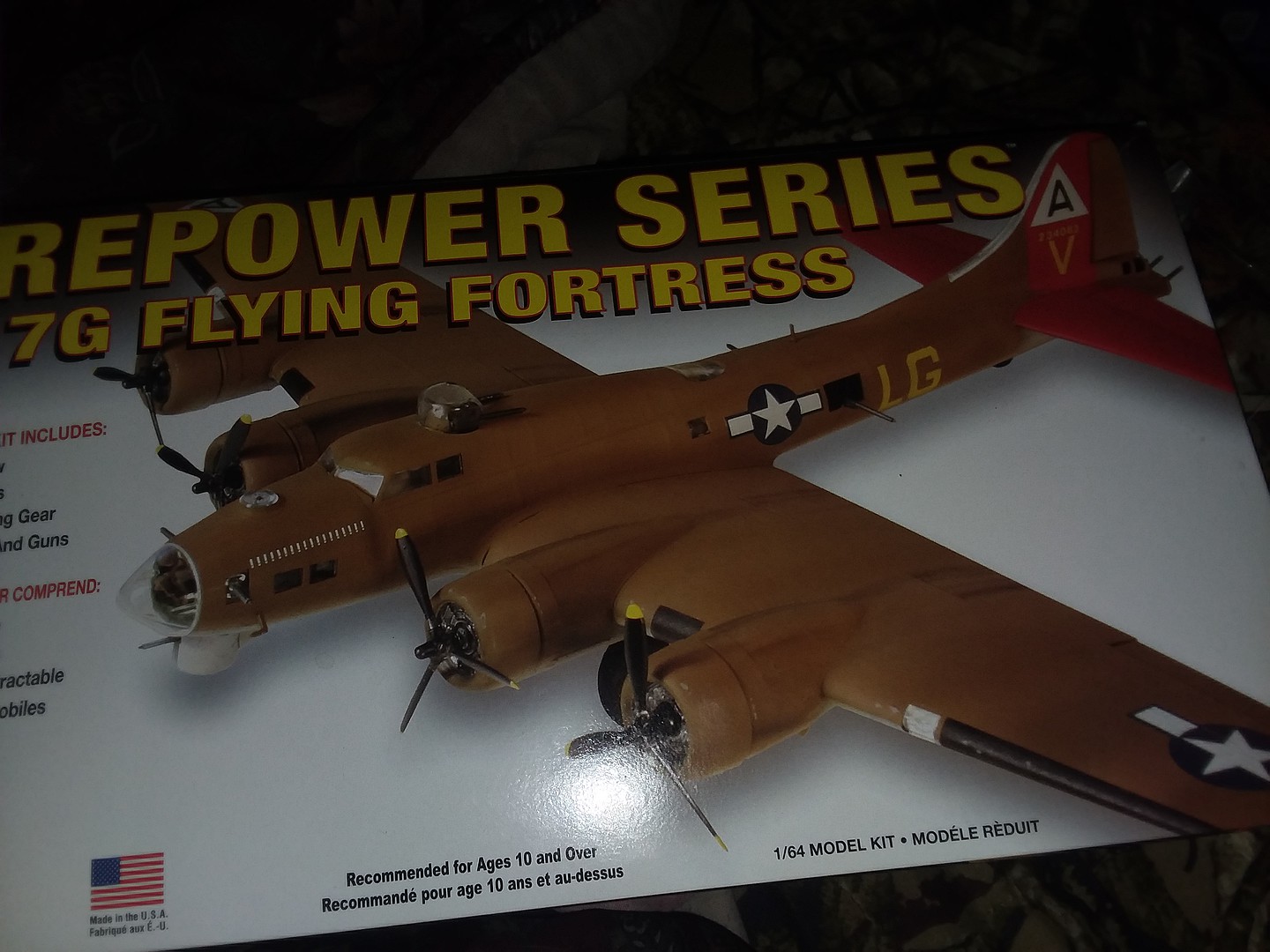 B-17 Flying Fortress Military Aircraft -- Plastic Model Airplane Kit ...