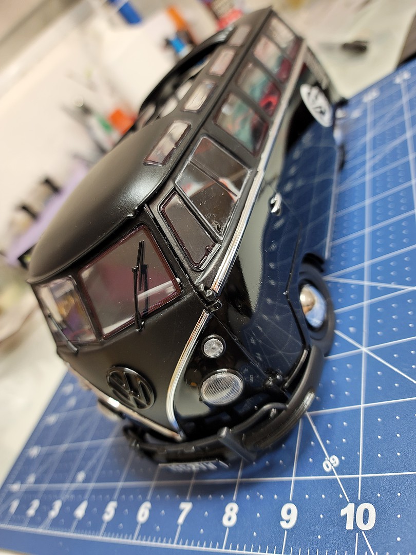 VW Typ 2 T1 Samba Bus -- Plastic Model Vehicle Kit -- 1/16 Scale ...